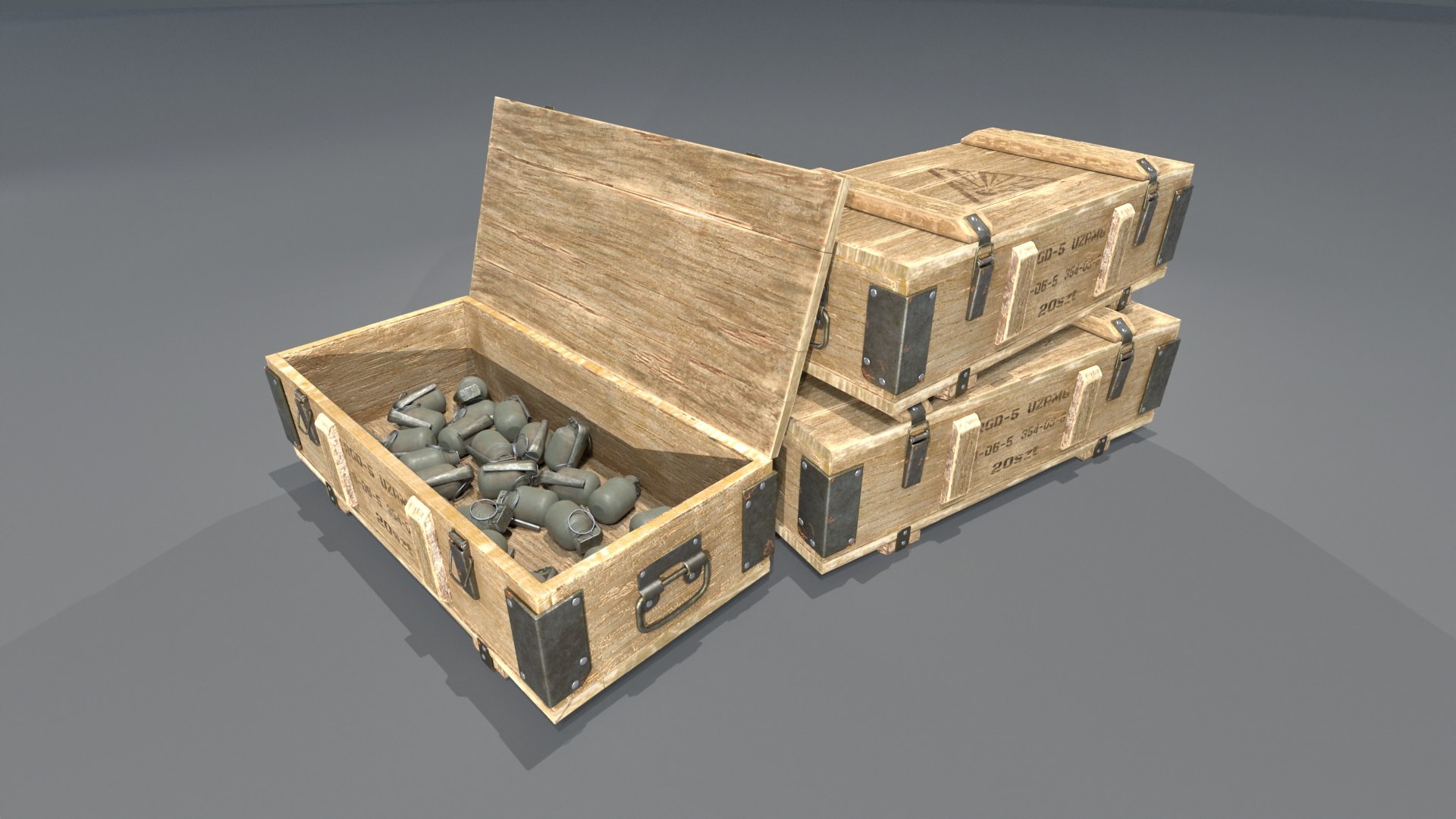 3D Military Wood Box - TurboSquid 2218938