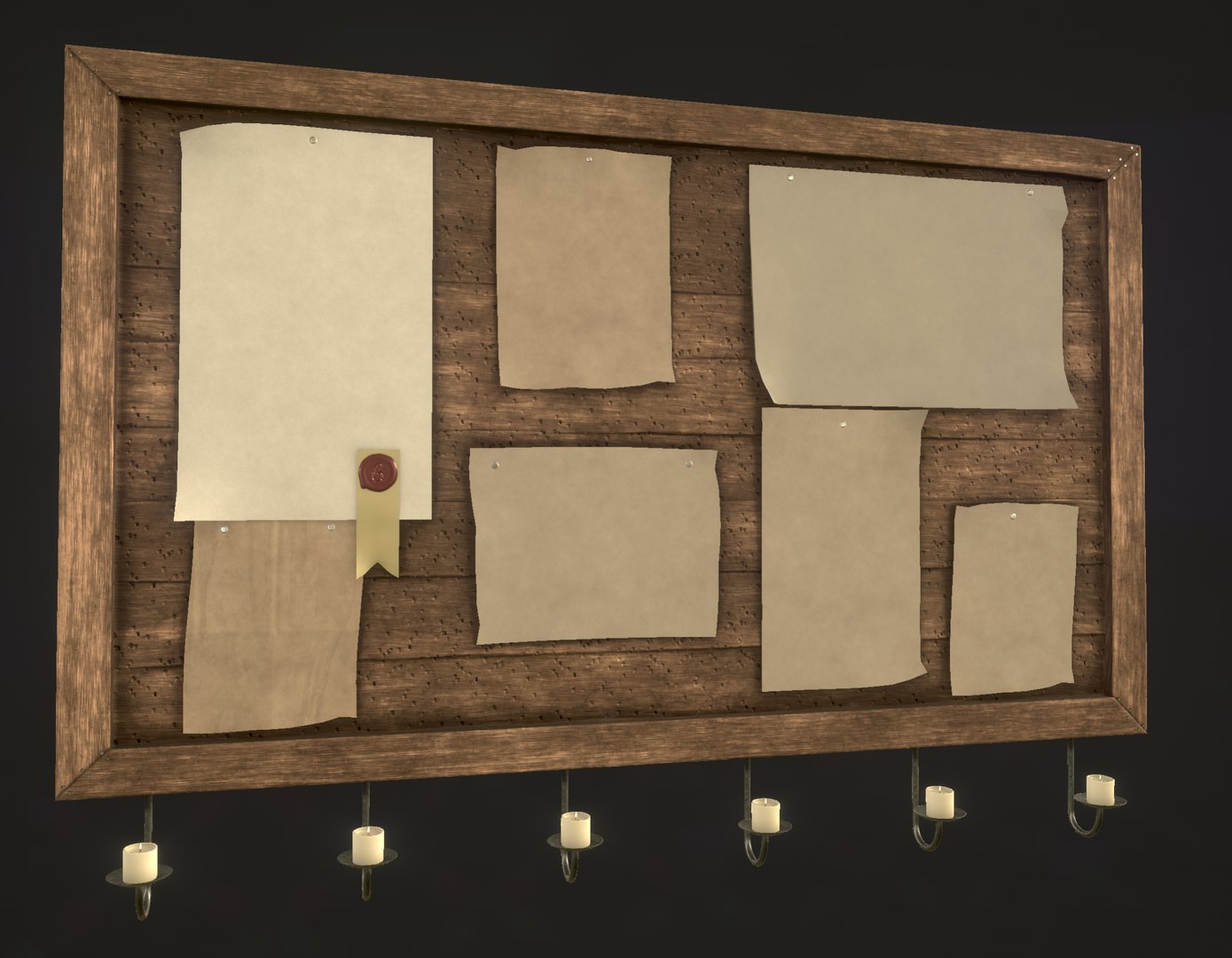 Quest Board 3D Model - TurboSquid 1979123