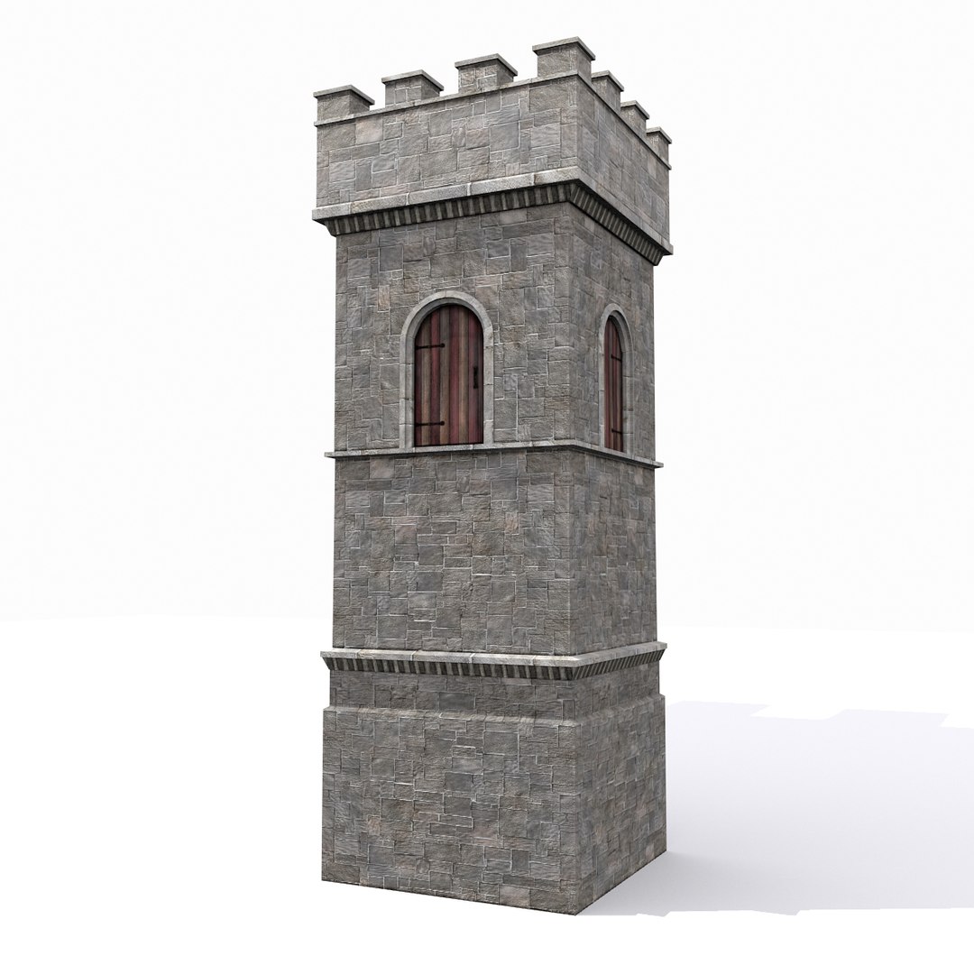 Max Medieval Square Castle Tower