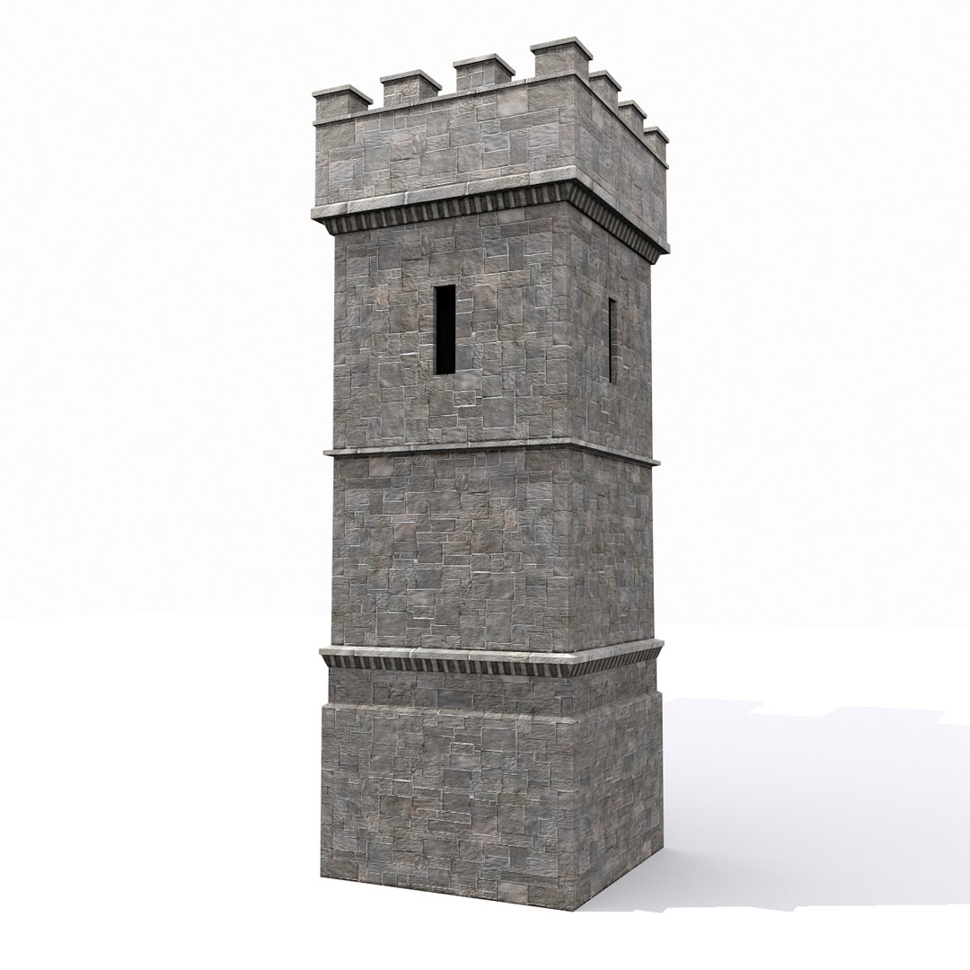 Max Medieval Square Castle Tower