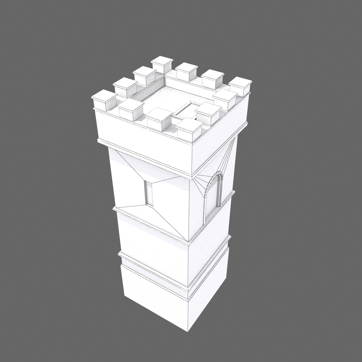 max medieval square castle tower