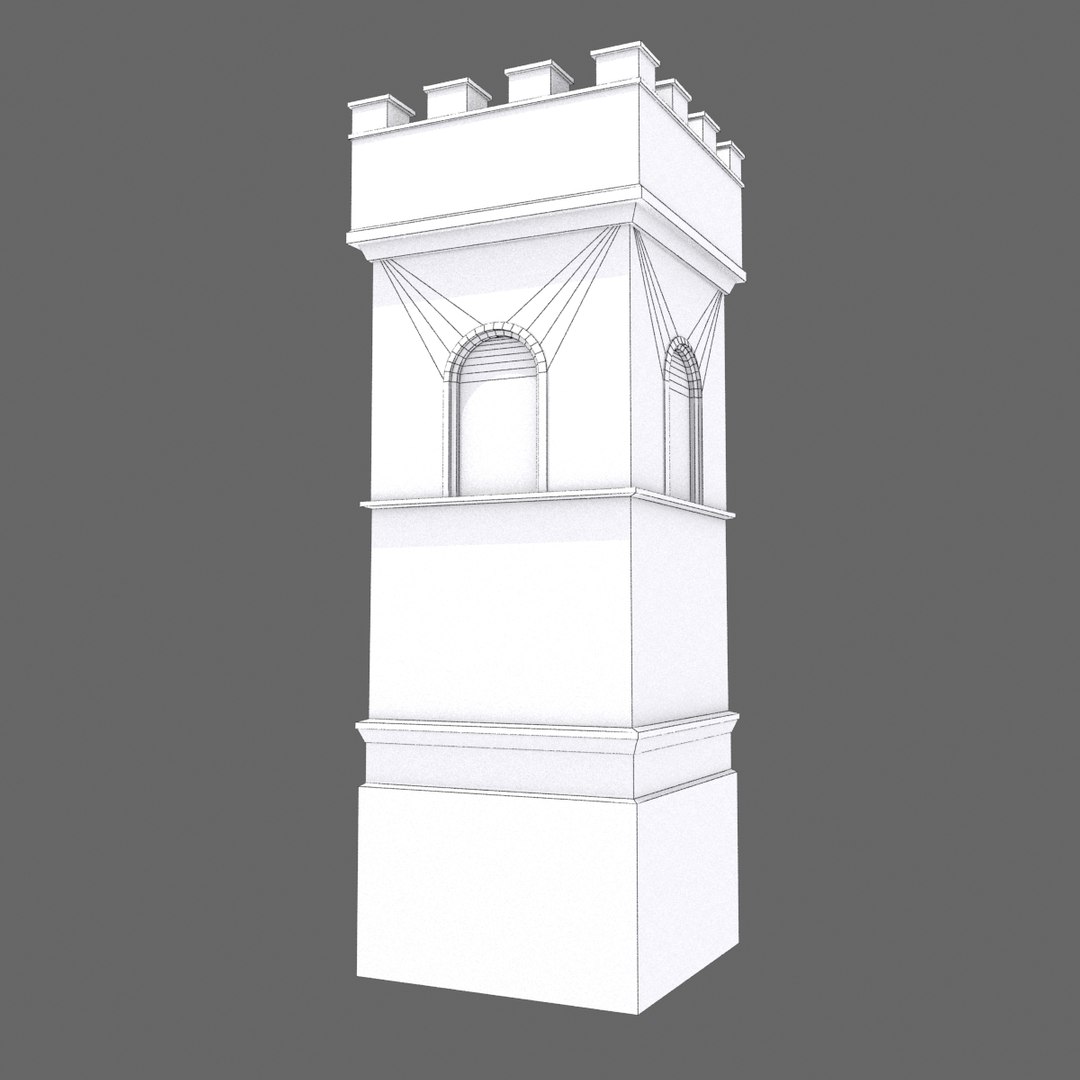 Max Medieval Square Castle Tower