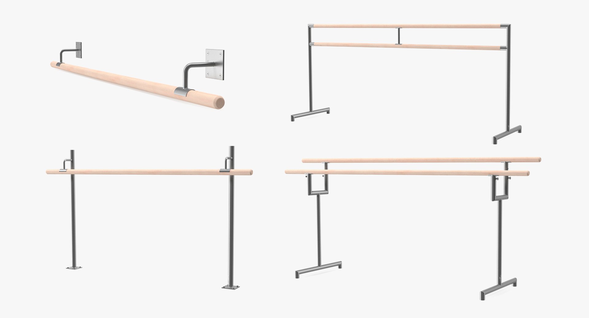 3D Model Ballet Barres Collection 2 - TurboSquid 2045549