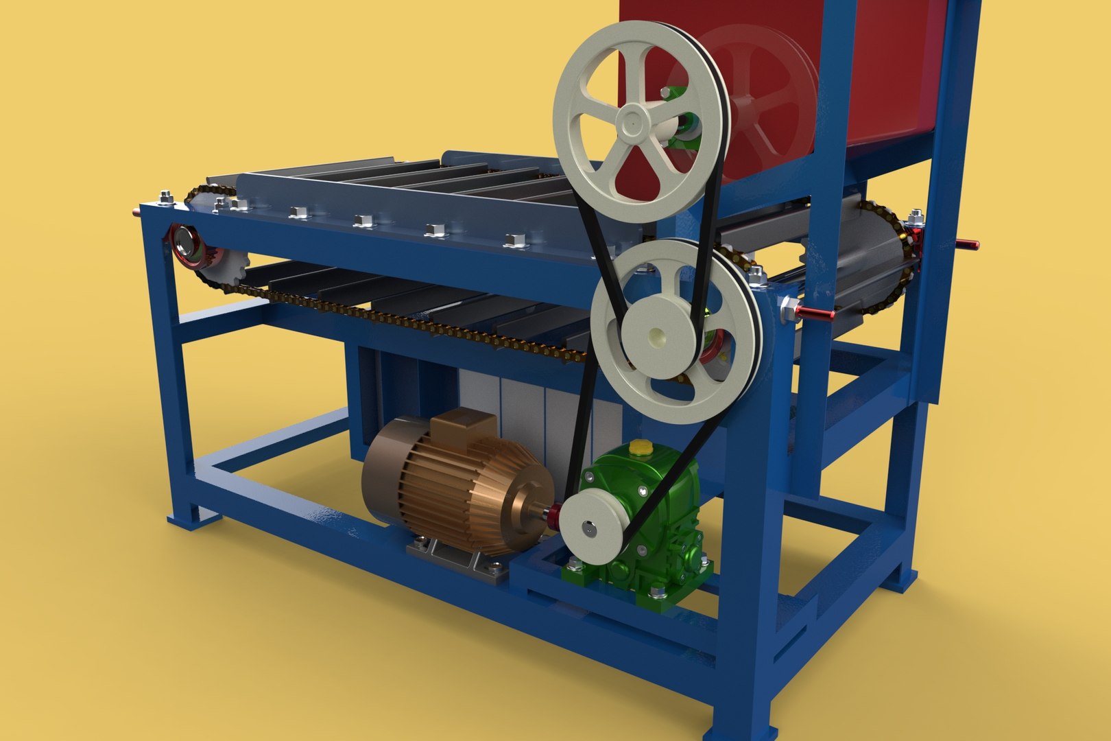 AUTOMATIC SCREW BOLT SORTING CONVEYOR MACHINE 3D Model - TurboSquid 2258750