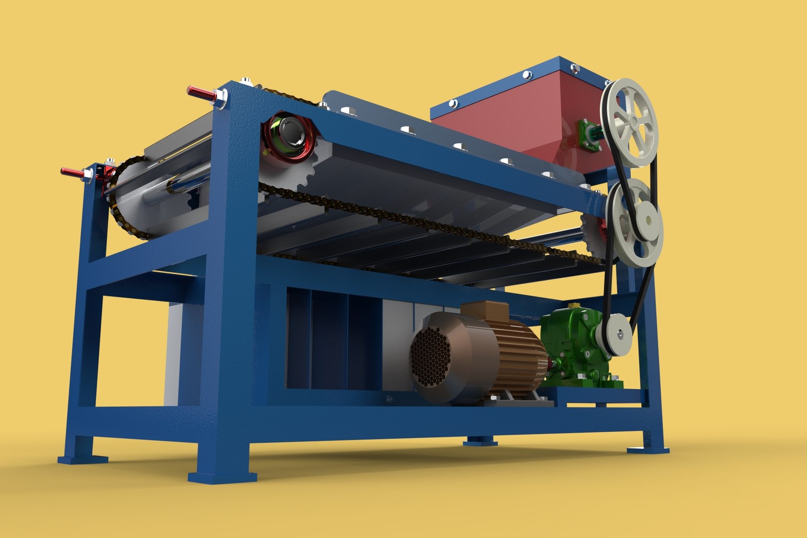AUTOMATIC SCREW BOLT SORTING CONVEYOR MACHINE 3D Model - TurboSquid 2258750