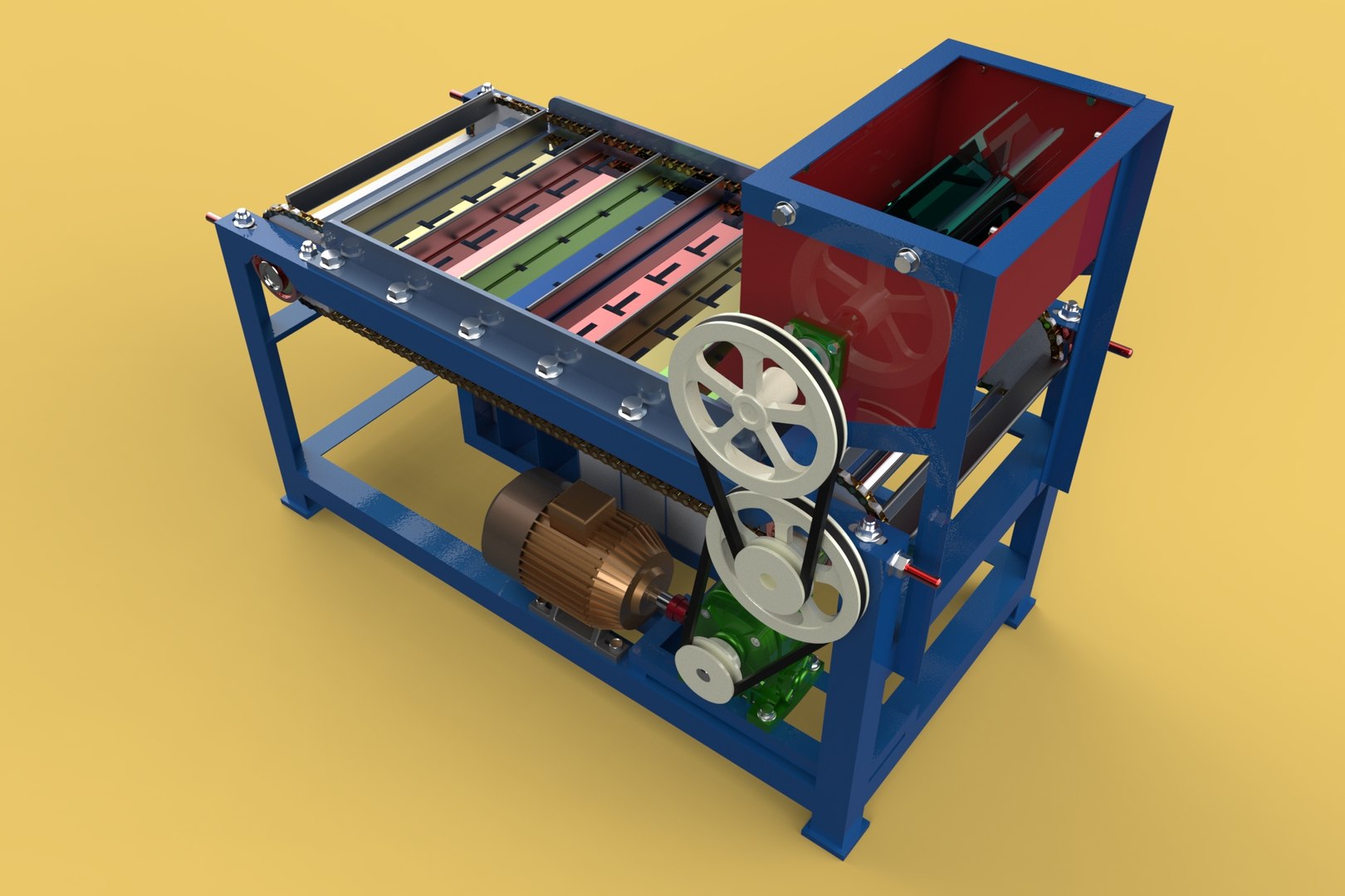 AUTOMATIC SCREW BOLT SORTING CONVEYOR MACHINE 3D Model - TurboSquid 2258750
