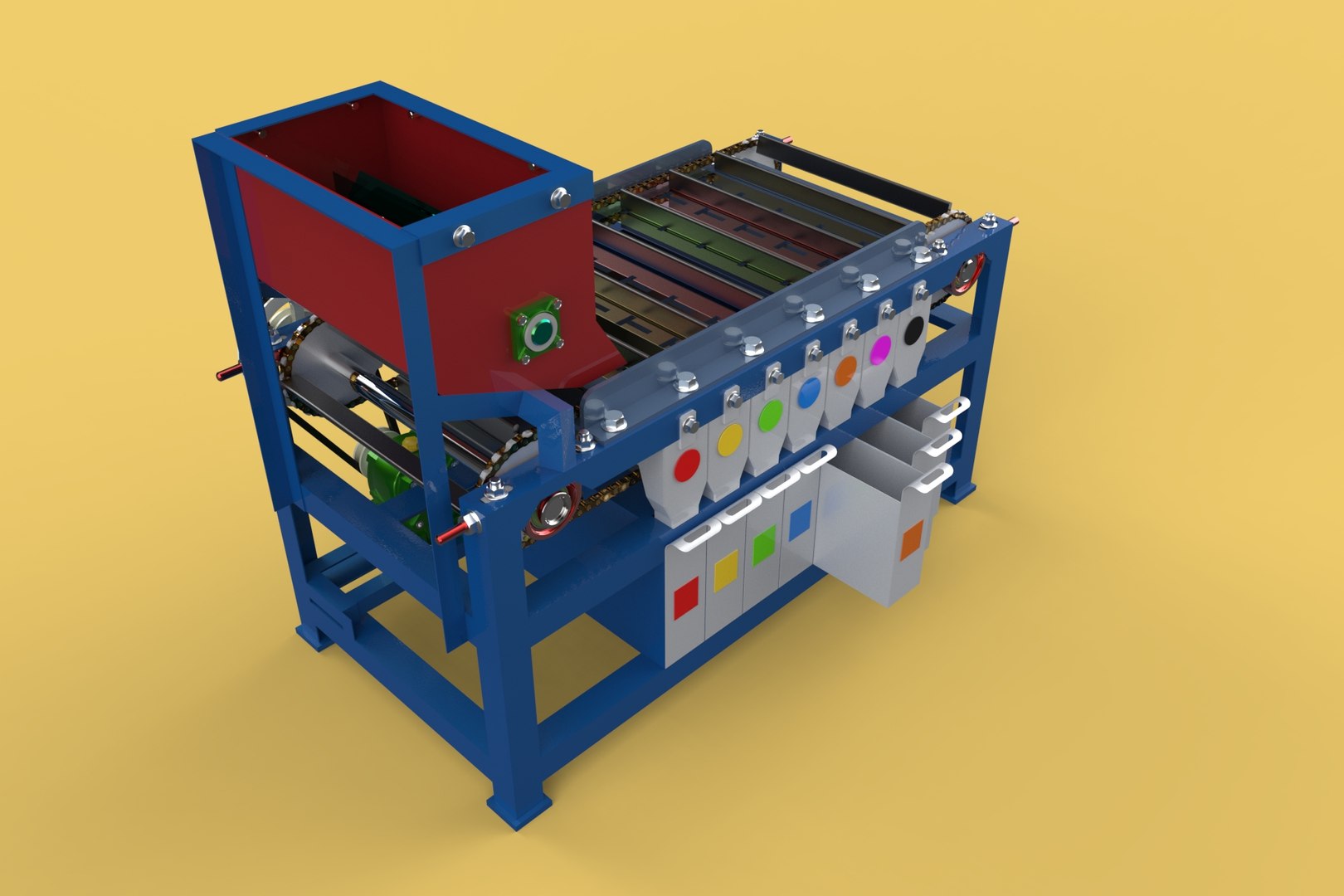 AUTOMATIC SCREW BOLT SORTING CONVEYOR MACHINE 3D Model - TurboSquid 2258750