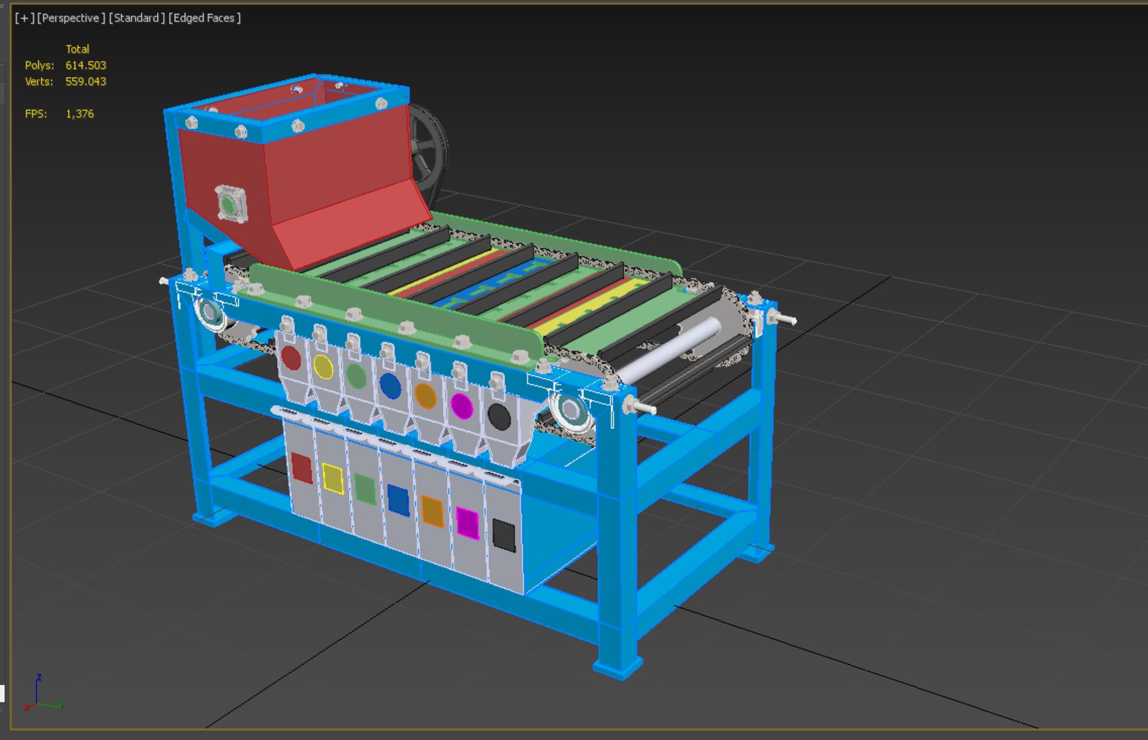 AUTOMATIC SCREW BOLT SORTING CONVEYOR MACHINE 3D Model - TurboSquid 2258750