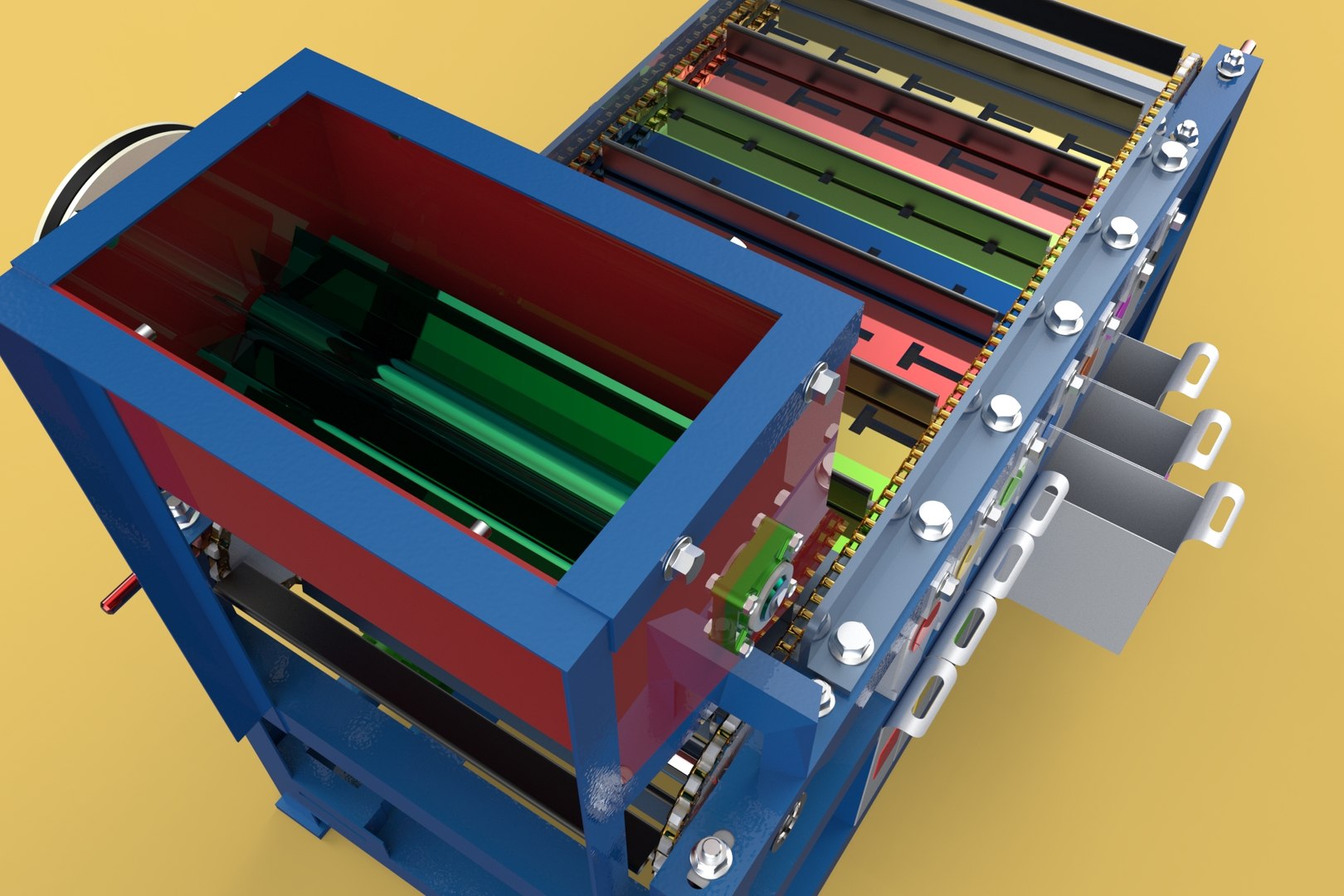 AUTOMATIC SCREW BOLT SORTING CONVEYOR MACHINE 3D Model - TurboSquid 2258750