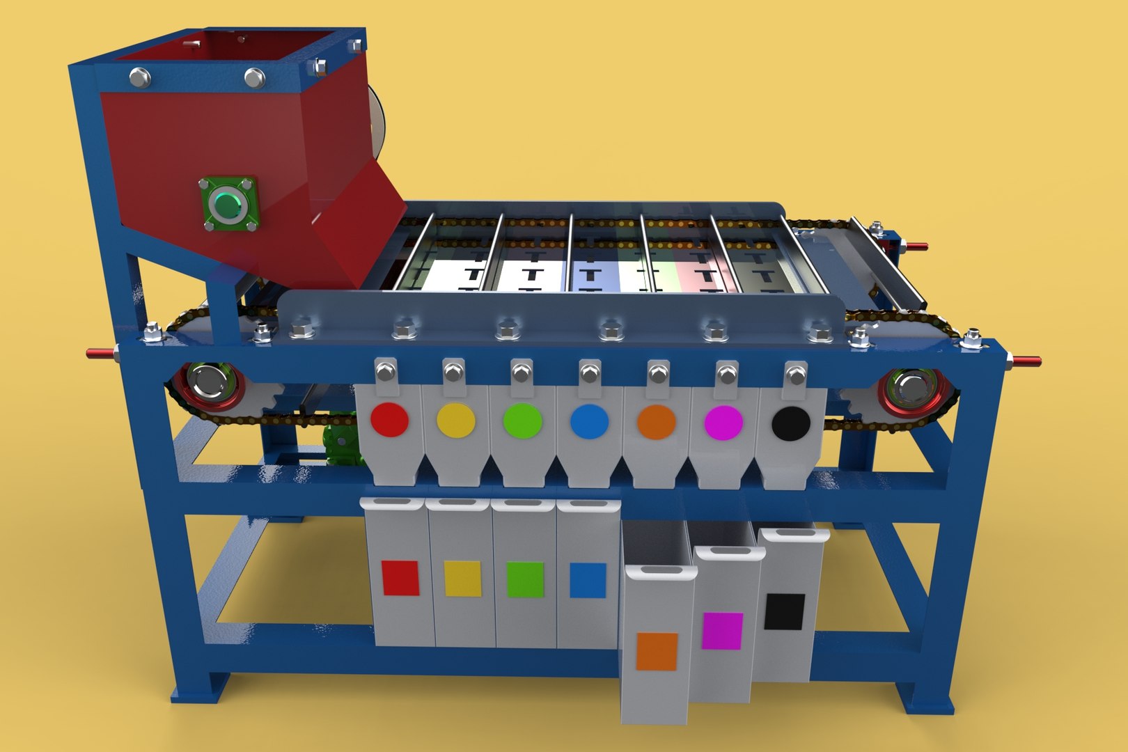 AUTOMATIC SCREW BOLT SORTING CONVEYOR MACHINE 3D Model - TurboSquid 2258750