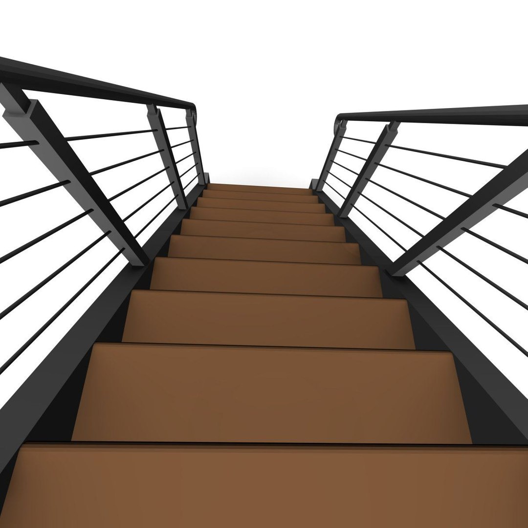 3ds Max Stairs Rail
