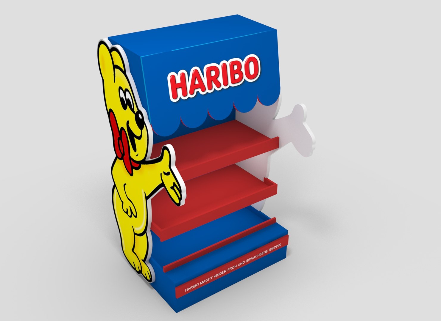3D Haribo Outlet Candy Shelf - TurboSquid 2384374