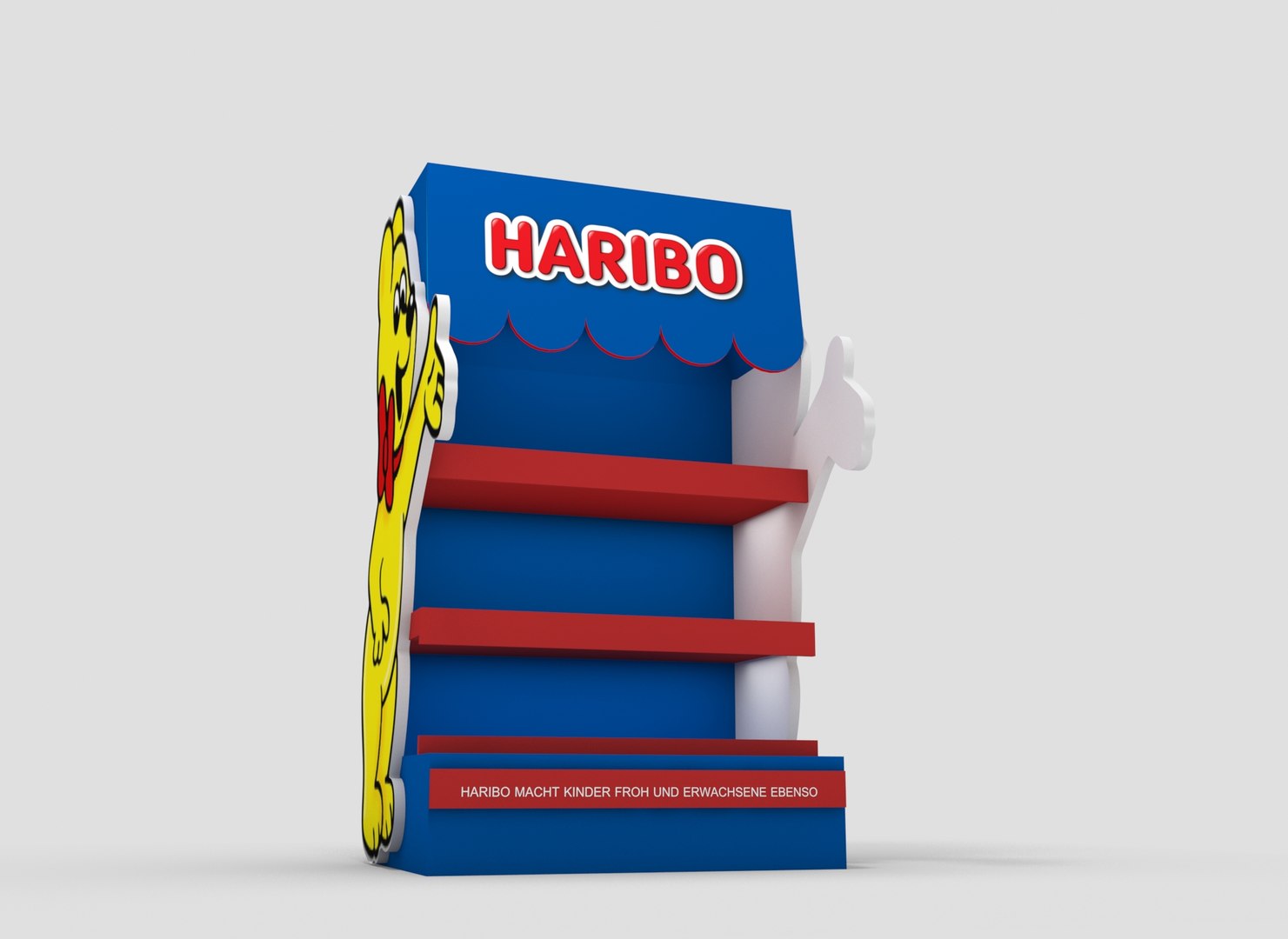 3D Haribo Outlet Candy Shelf - TurboSquid 2384374