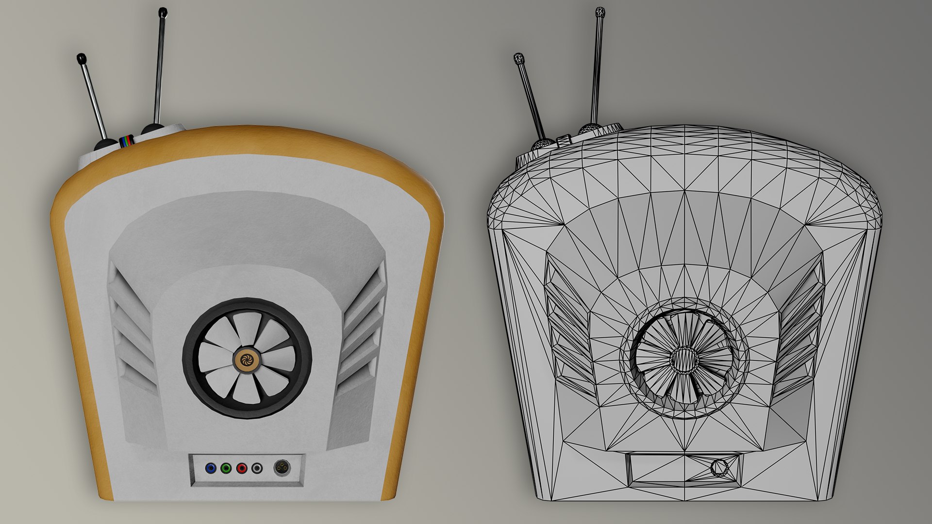 Stylized Retro TV 3D - TurboSquid 1785854