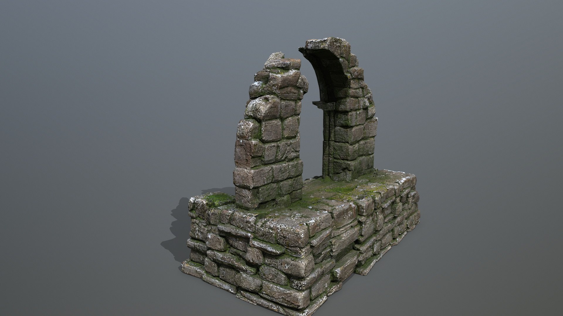 Ruin Gate 3D Model - TurboSquid 2368626