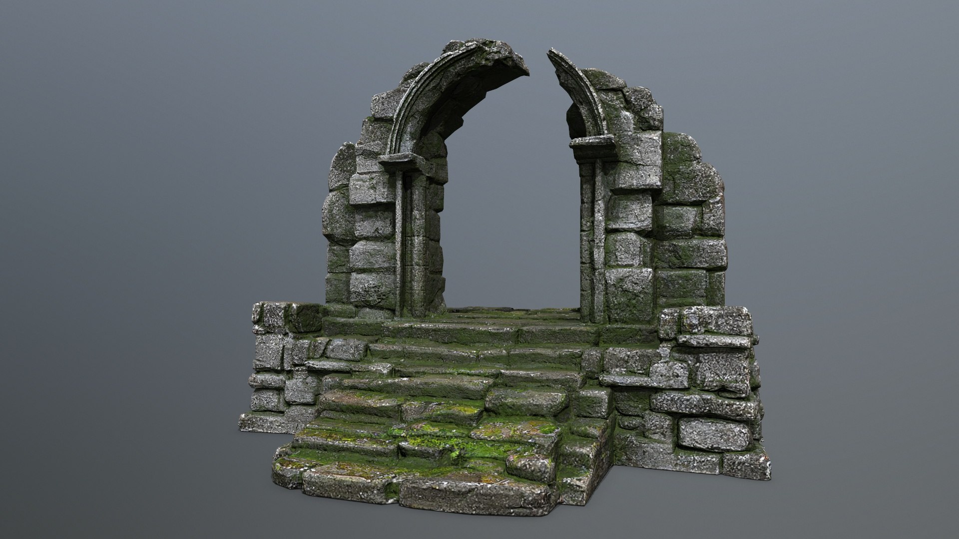 Ruin Gate 3D Model - TurboSquid 2368626
