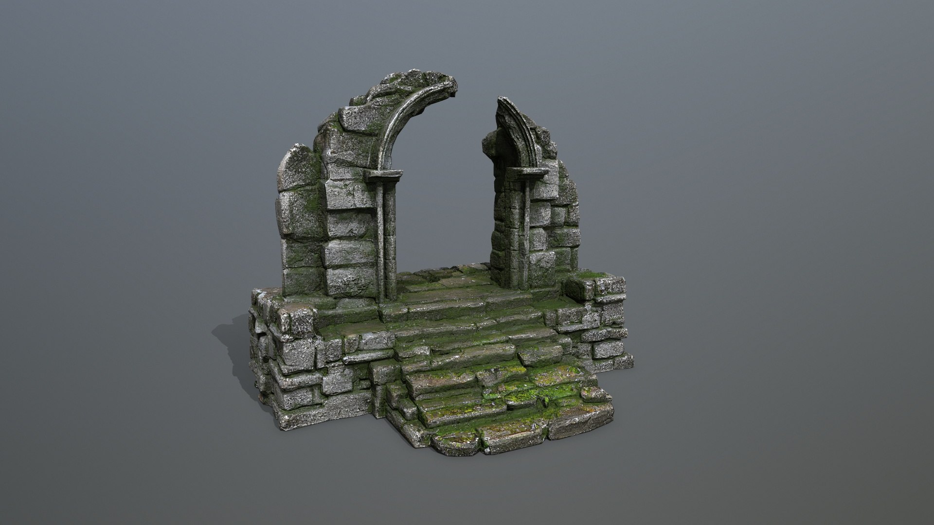 Ruin Gate 3D Model - TurboSquid 2368626