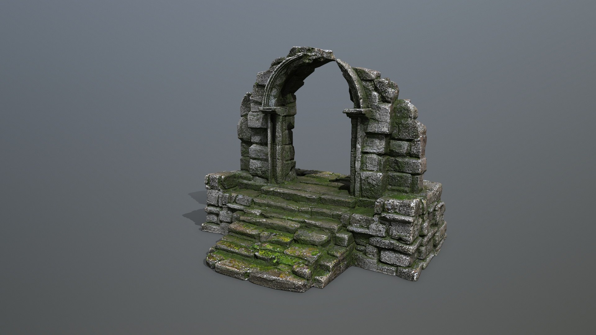 Ruin Gate 3D Model - TurboSquid 2368626
