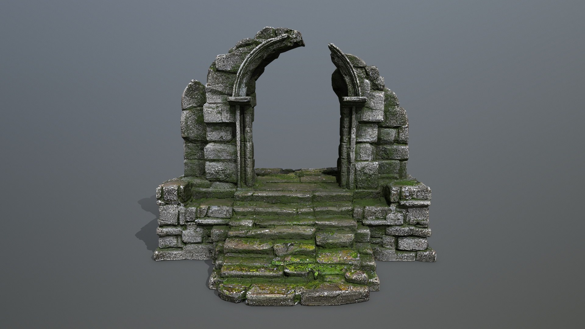 Ruin Gate 3D Model - TurboSquid 2368626