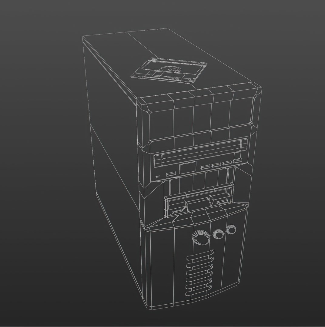 Old system unit 3D - TurboSquid 1986400
