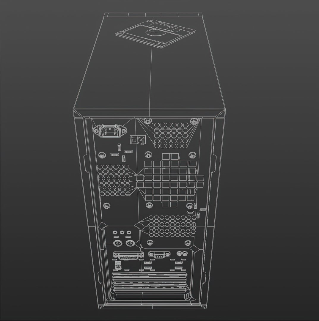 Old system unit 3D - TurboSquid 1986400