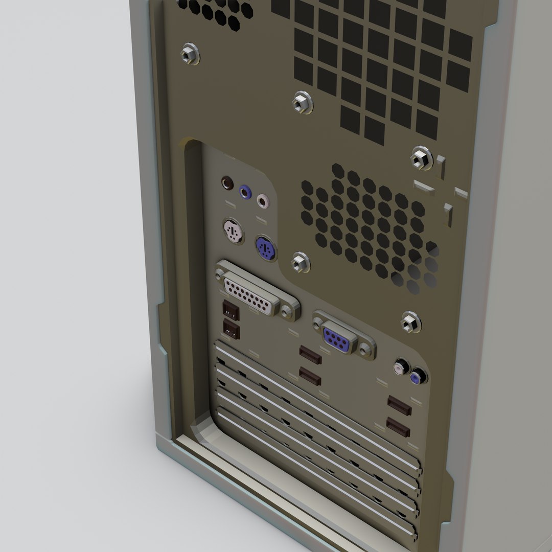 Old system unit 3D - TurboSquid 1986400
