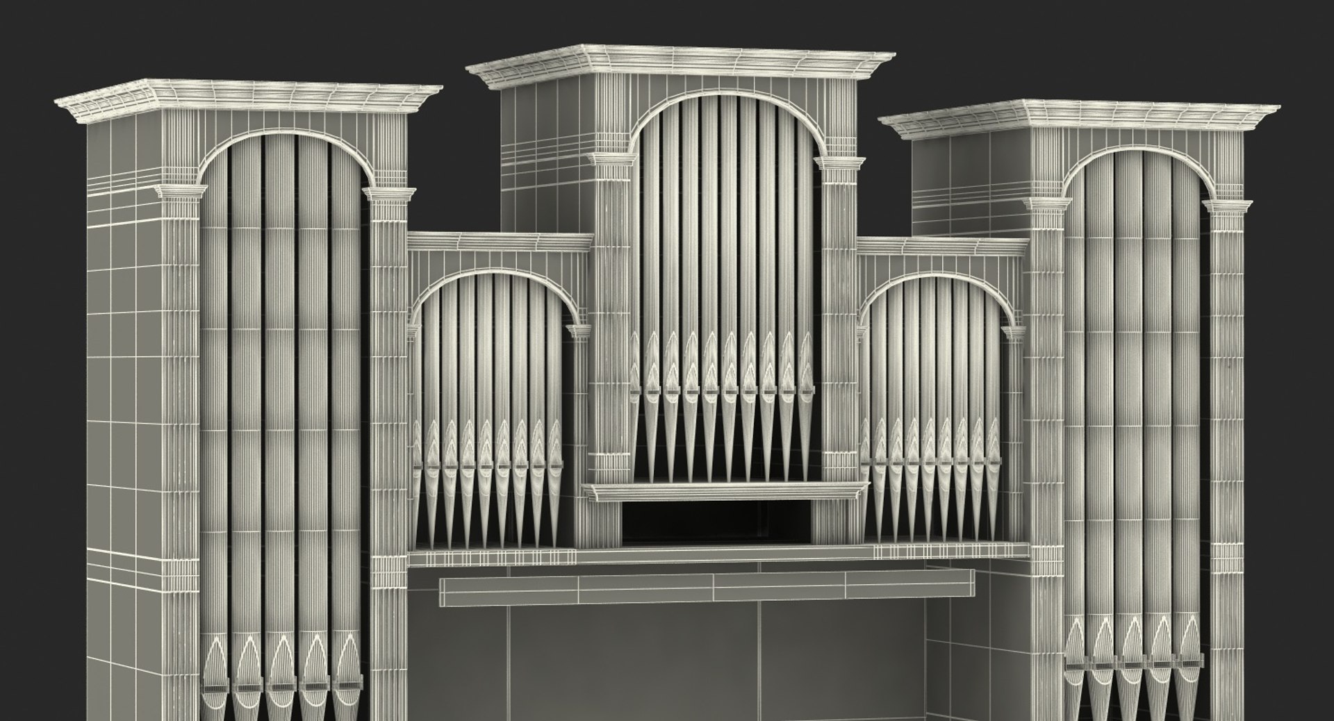 Organ Pipes 3D Model - TurboSquid 1312710