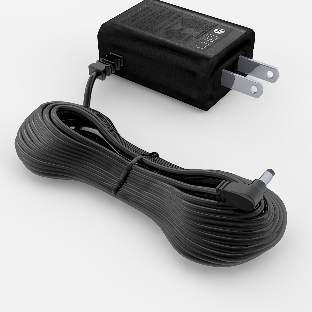Power adapter 3D model - TurboSquid 1602928