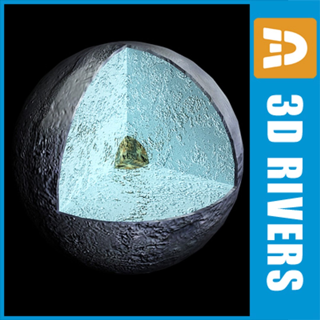 3d model pluto structure