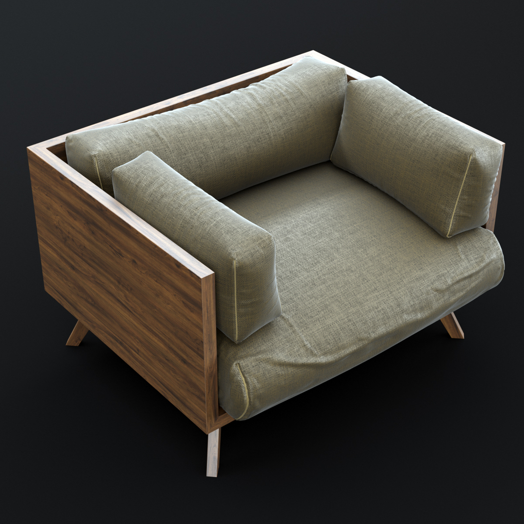 3D wood chair - TurboSquid 1683573