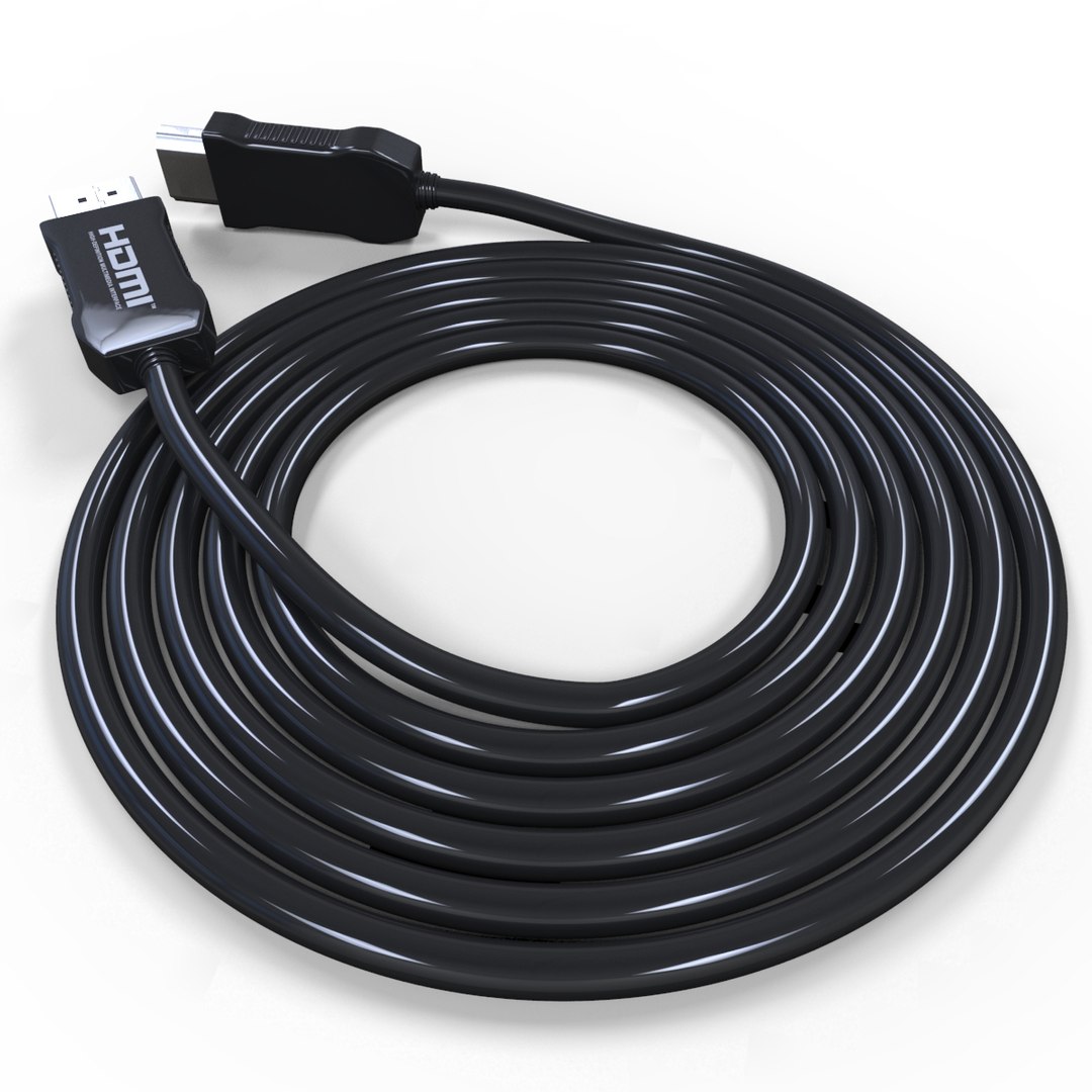 Hdmi Cable 3d Model
