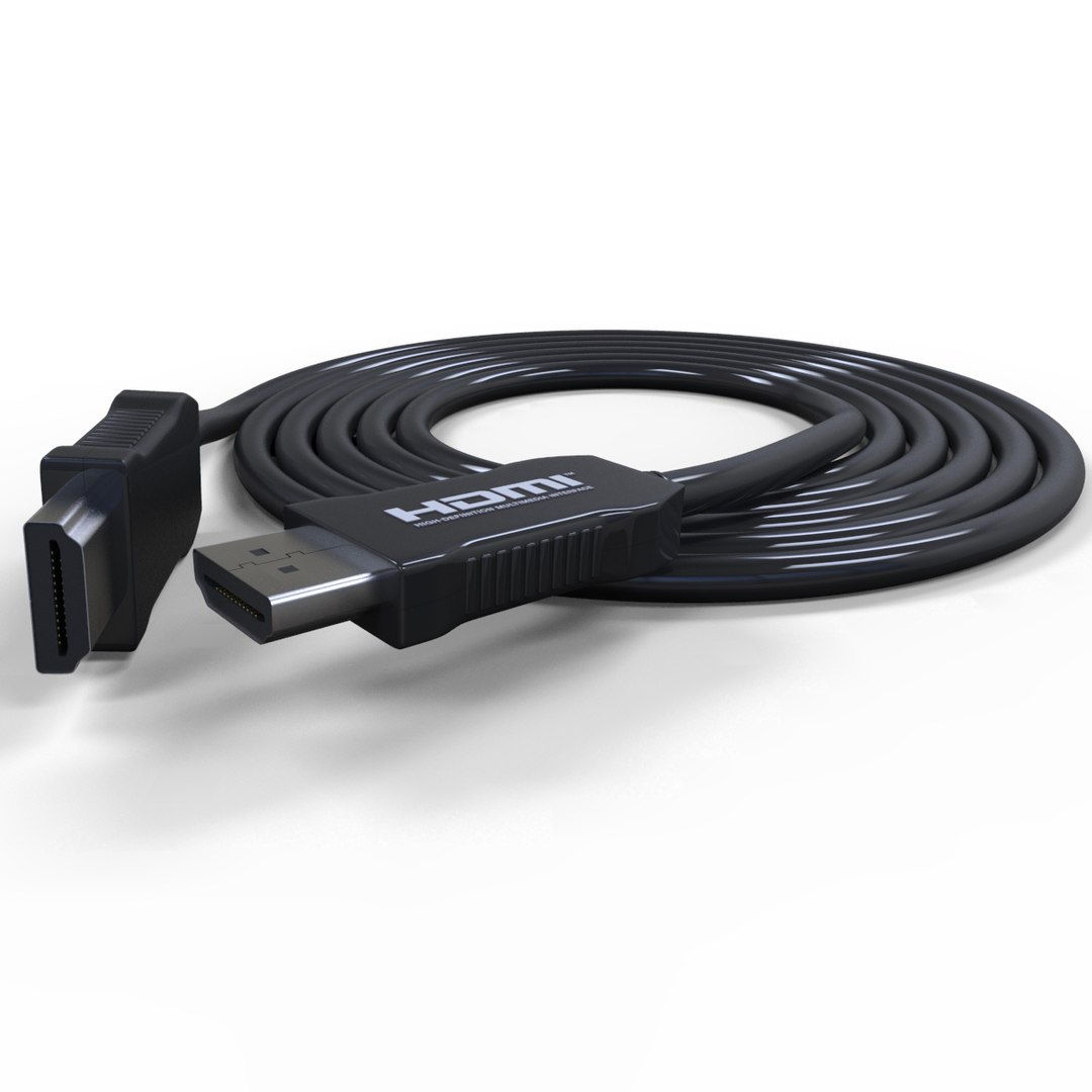 Hdmi Cable 3d Model
