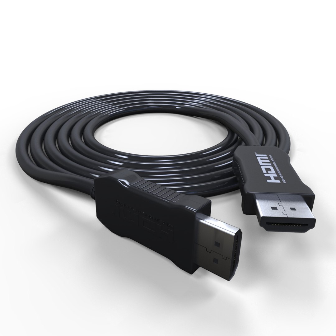 Hdmi Cable 3d Model