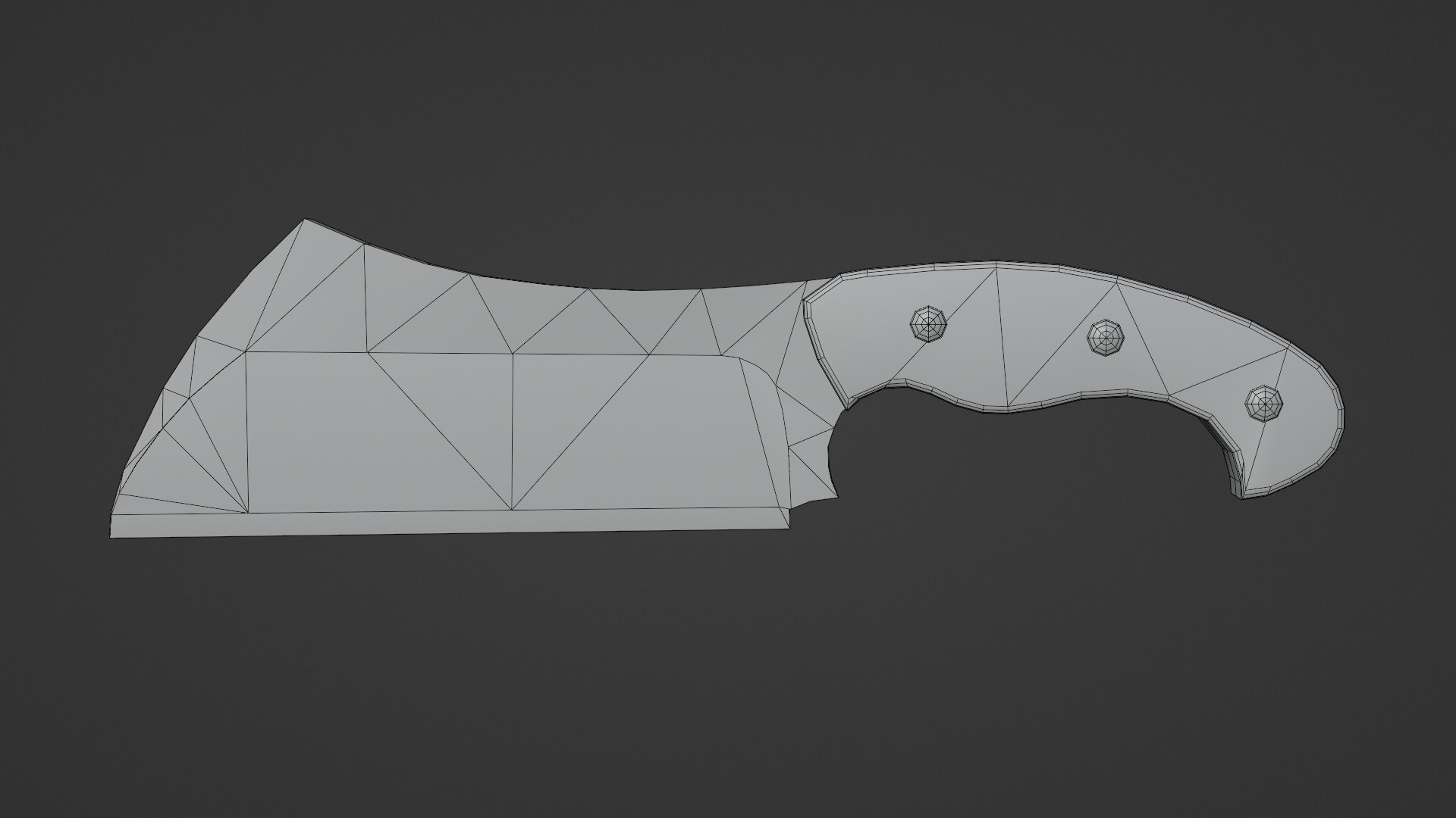 Lowpoly Cleaver 3d 3D Model - TurboSquid 1990533