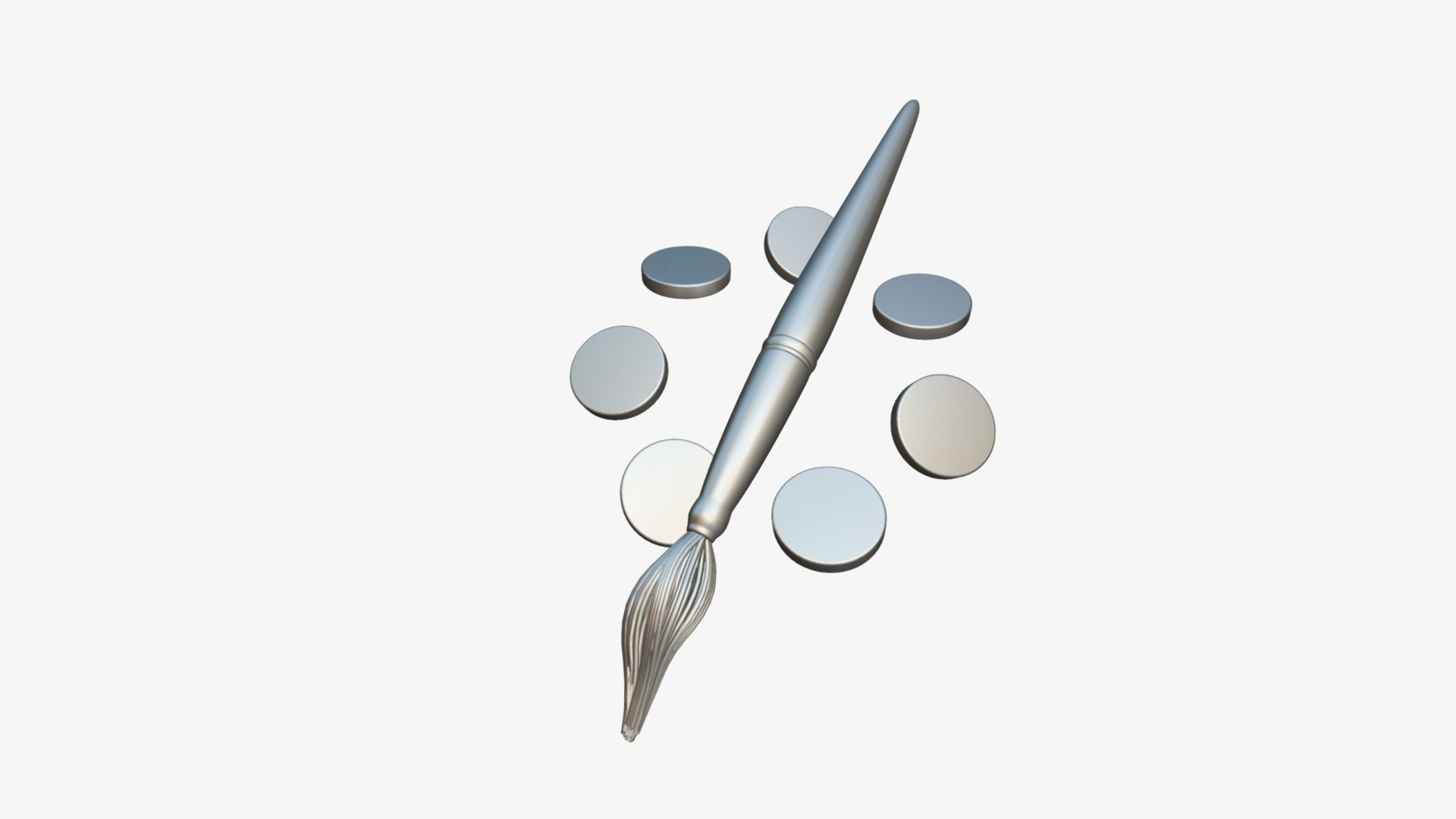 3D Paint brush model - TurboSquid 2104257