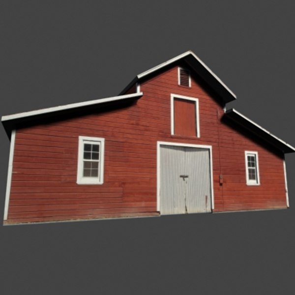 barn farm building 3d max