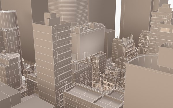 3D model streetscape japanese japan - TurboSquid 1708799