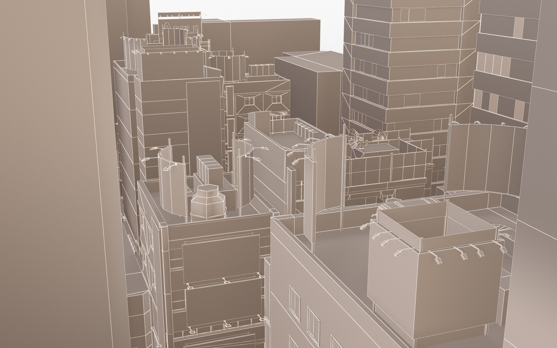 3D model streetscape japanese japan - TurboSquid 1708799