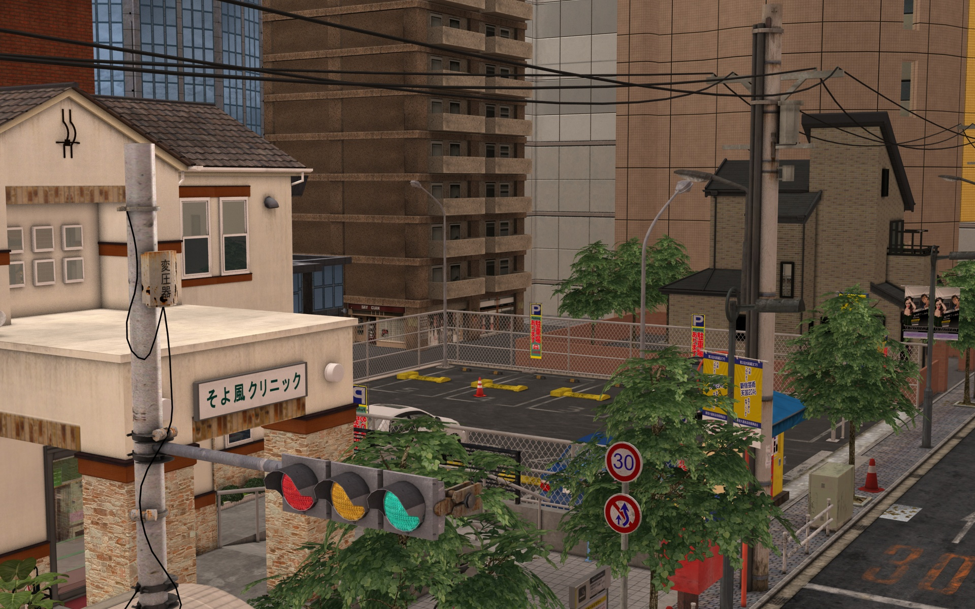 3D model streetscape japanese japan - TurboSquid 1708799