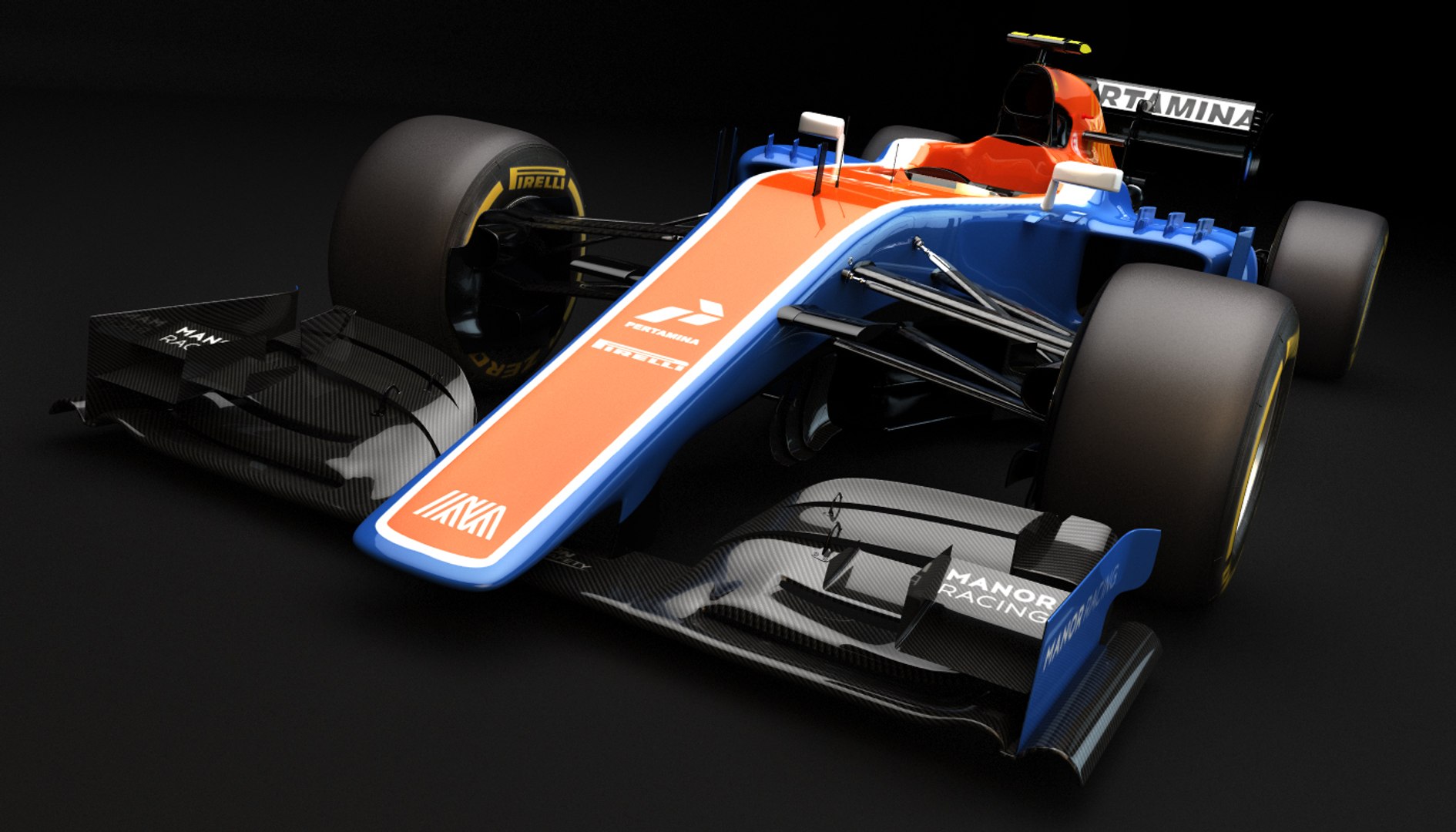 3d F1 Manor Racing Mrt05 Model