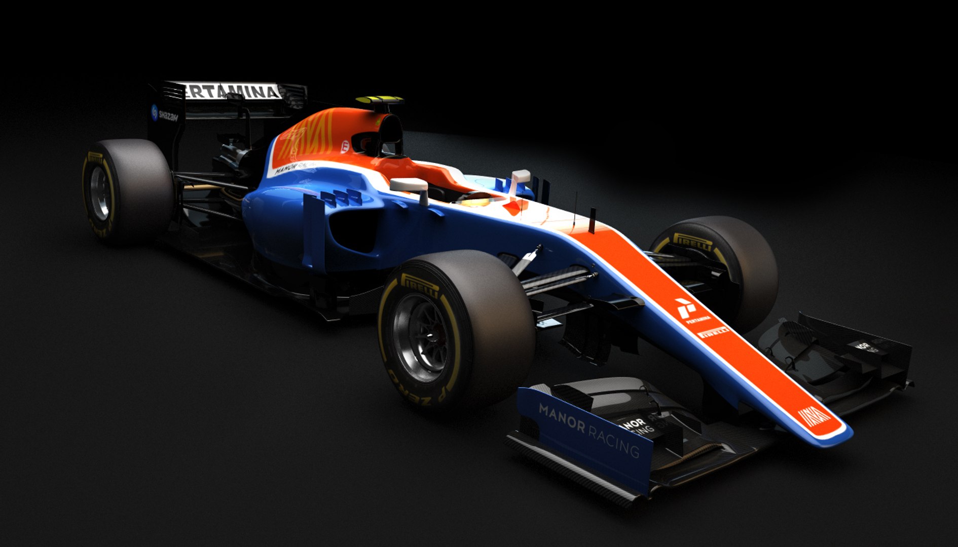 3d F1 Manor Racing Mrt05 Model