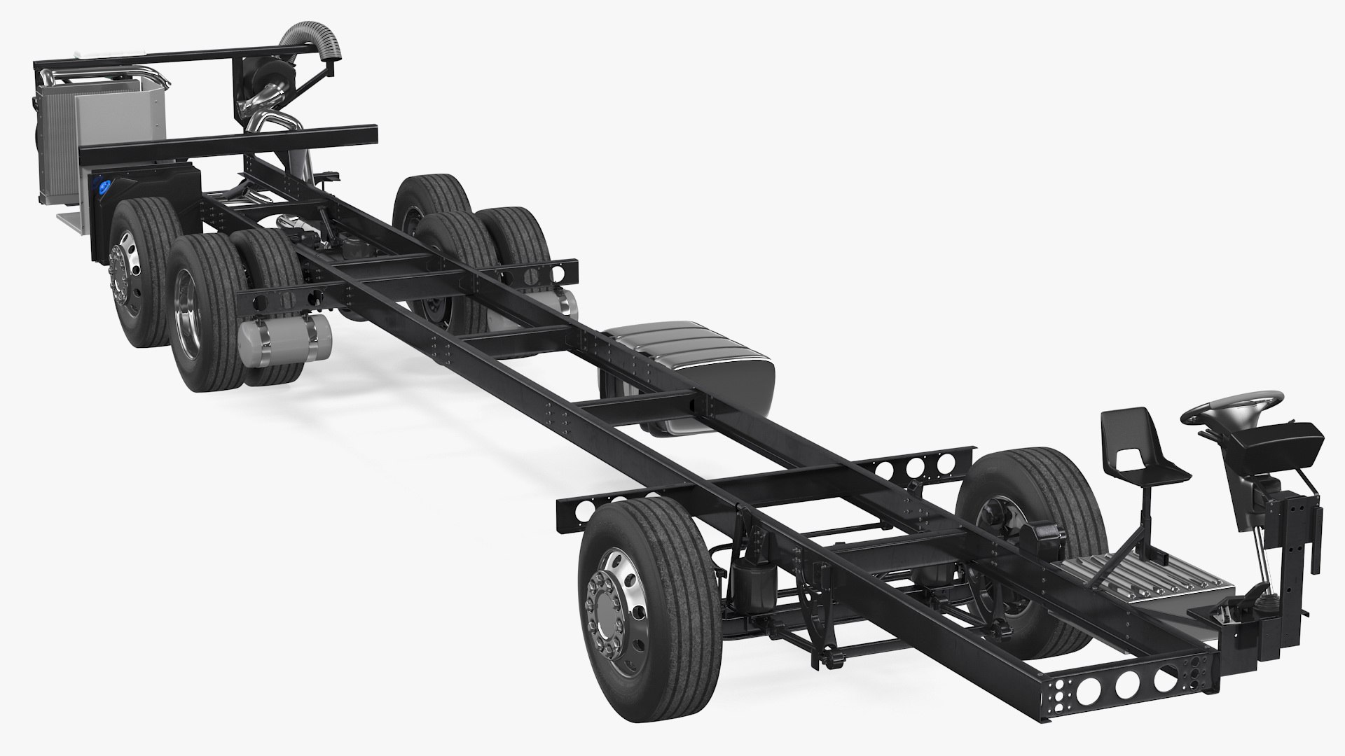 9900 bus chassis 3D model - TurboSquid 1566472