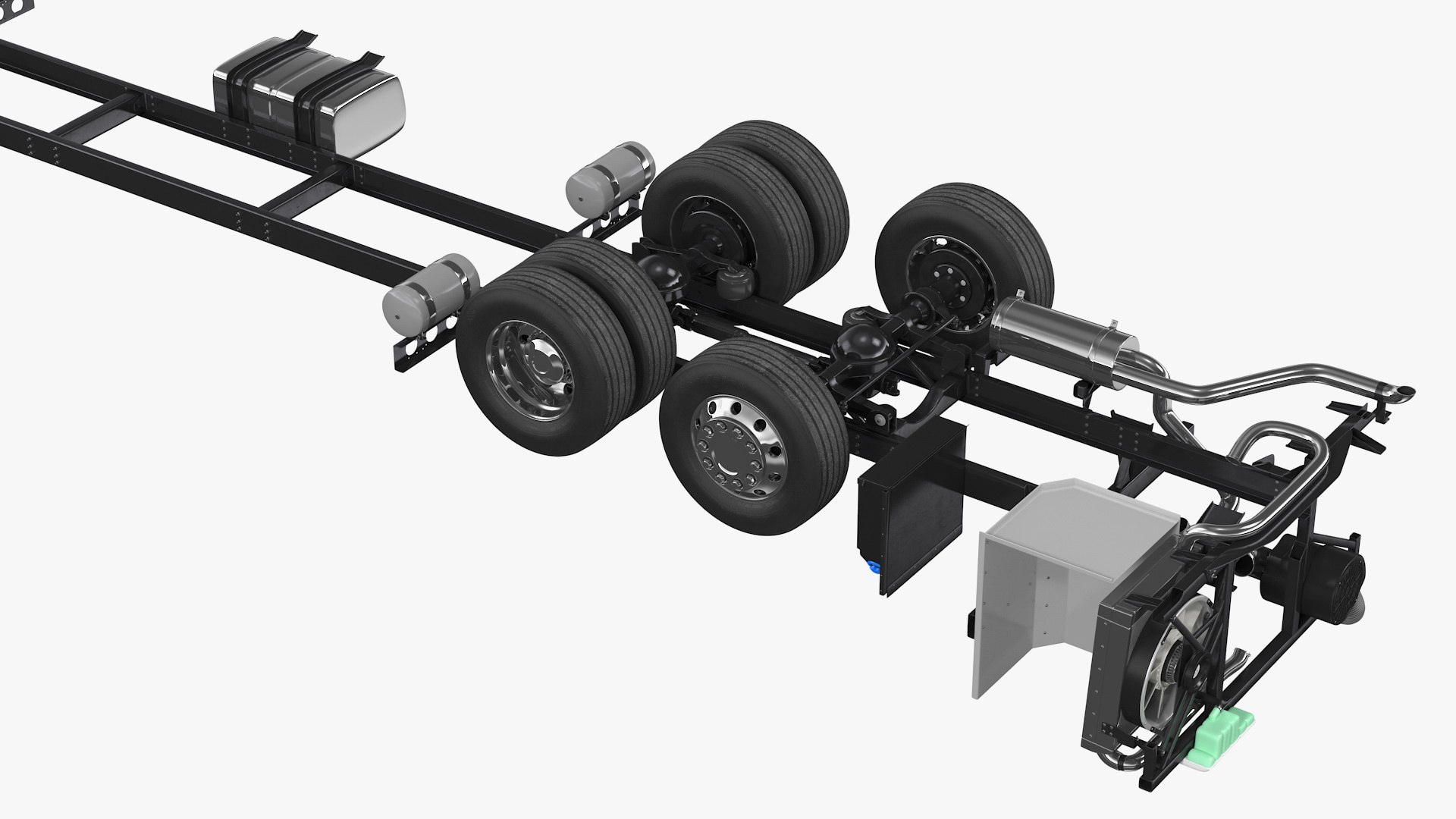 9900 bus chassis 3D model - TurboSquid 1566472