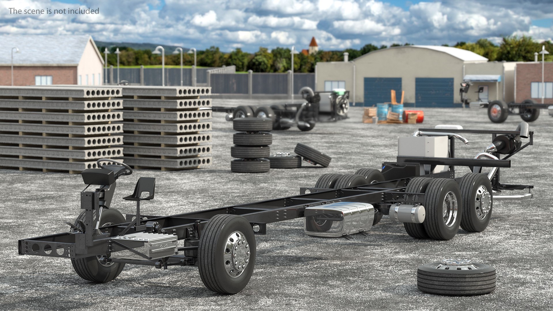 9900 Bus Chassis 3D Model - TurboSquid 1566472