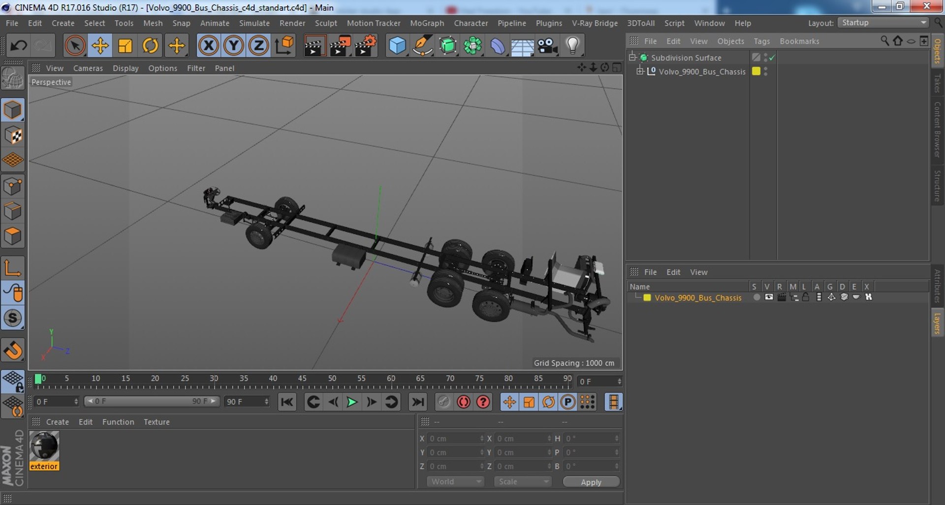 9900 Bus Chassis 3D Model - TurboSquid 1566472