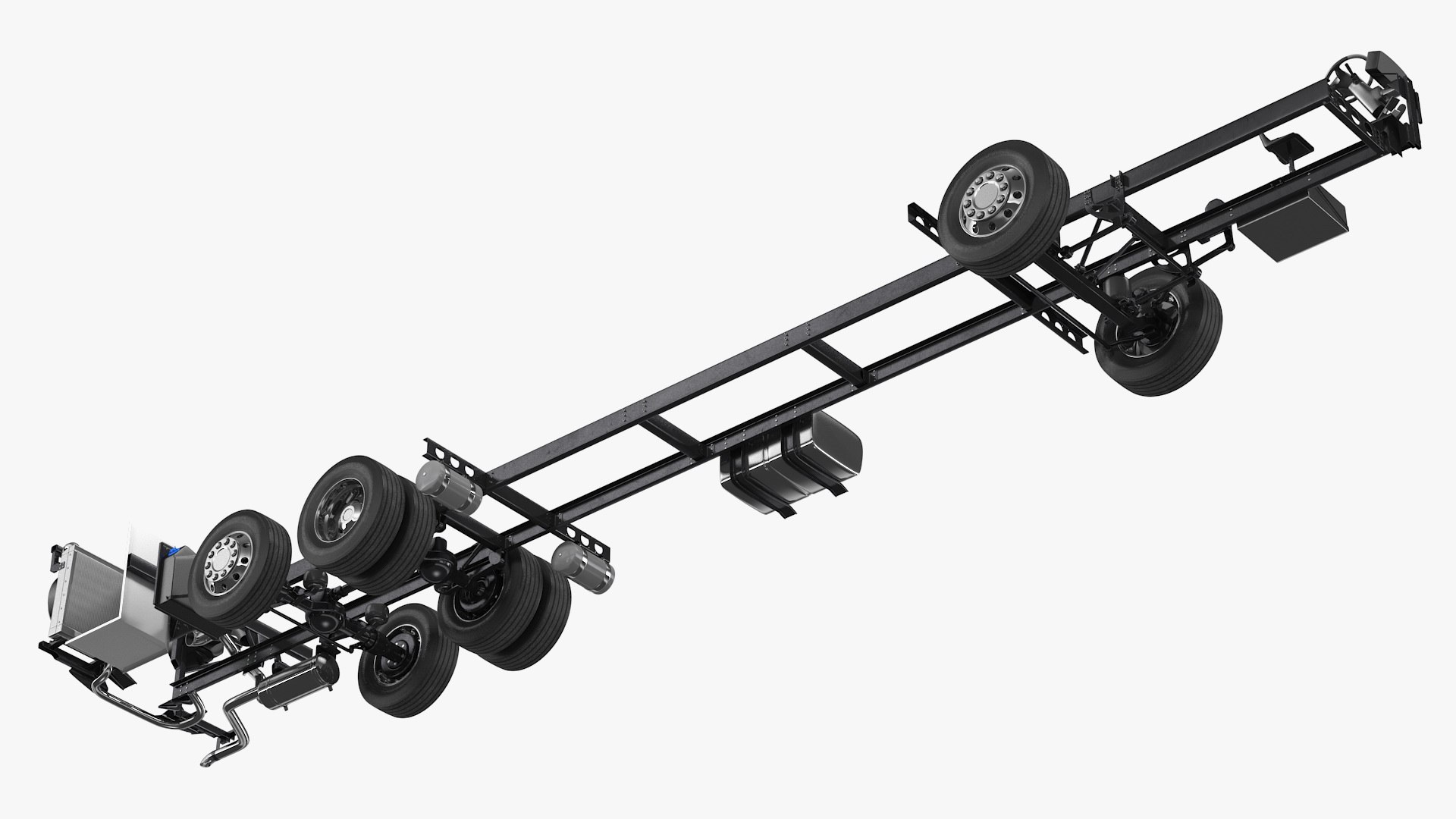 9900 bus chassis 3D model - TurboSquid 1566472