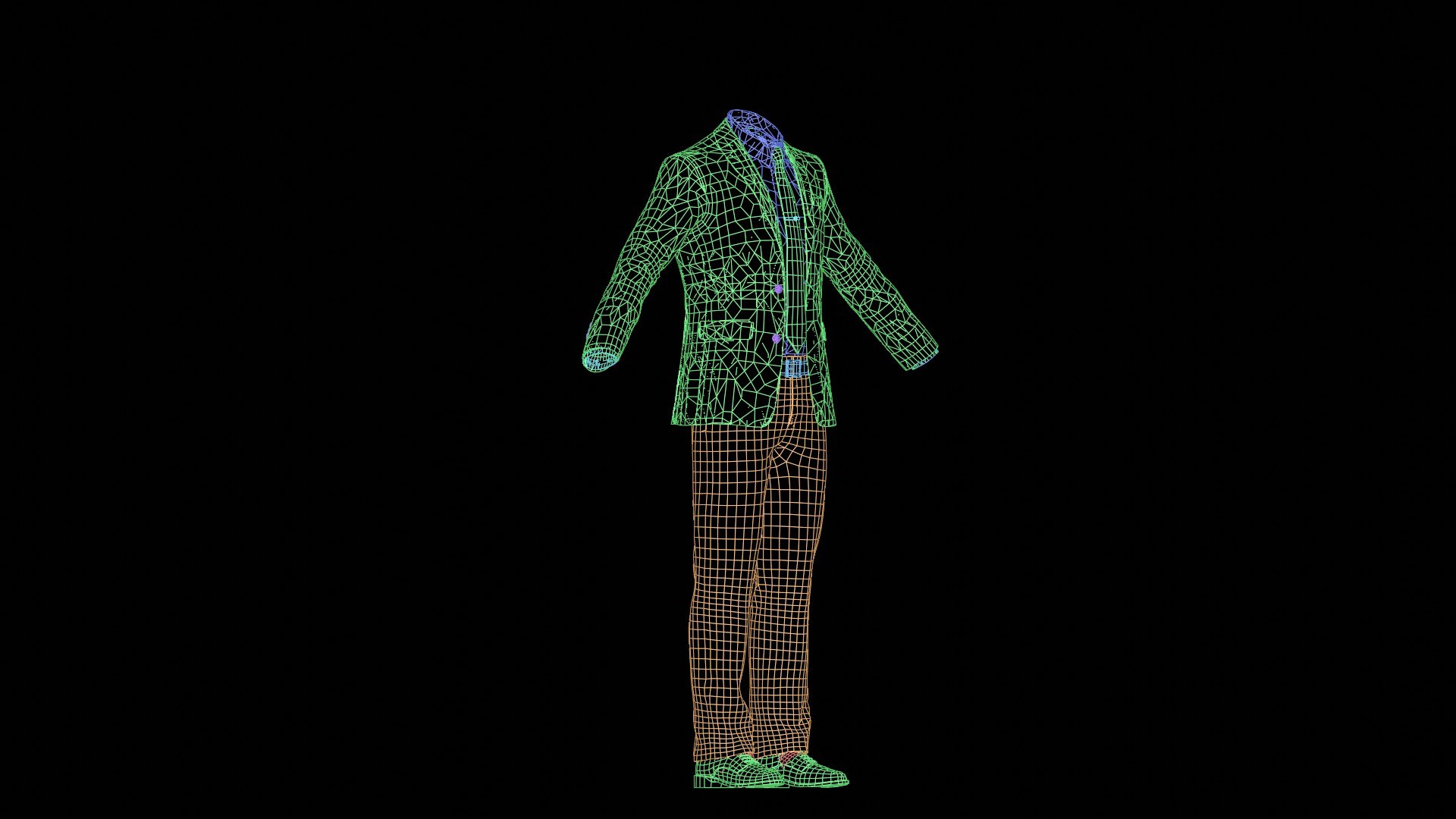 3D Men Business Suit Model - TurboSquid 2064702
