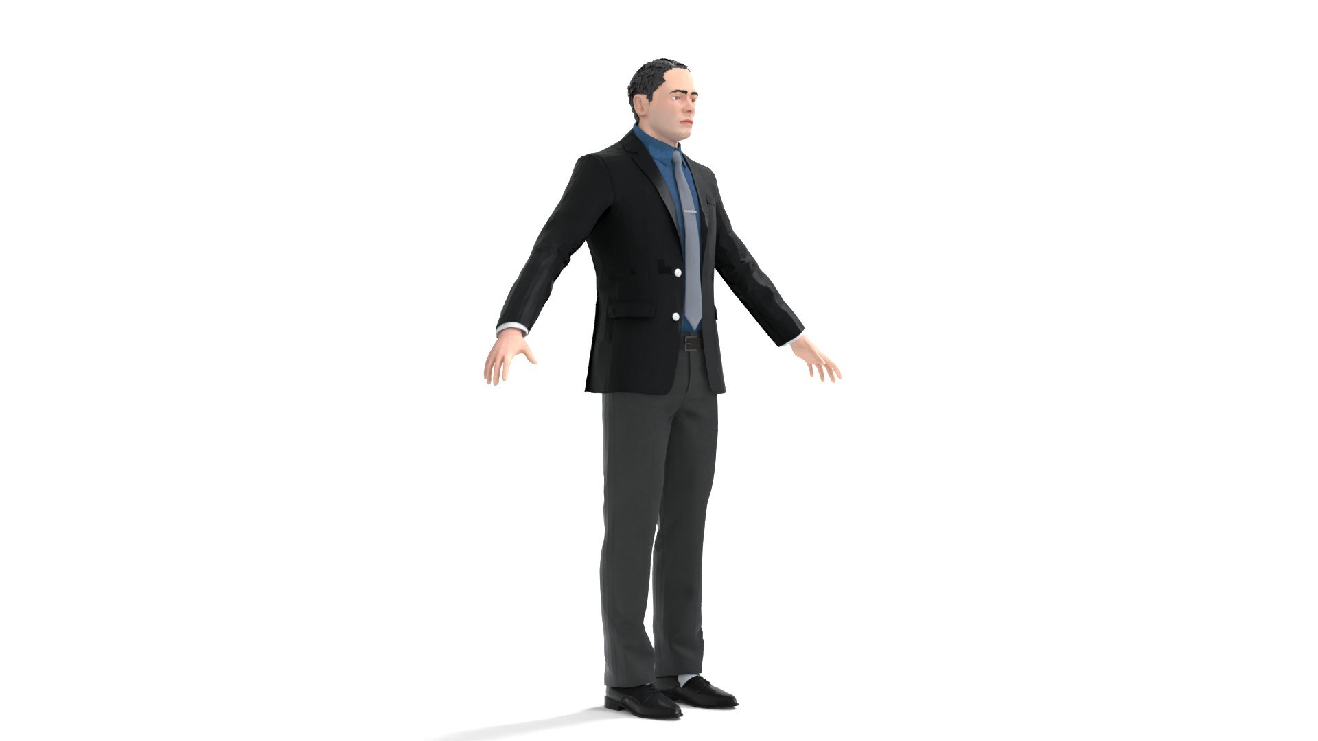 3D Men Business Suit Model - TurboSquid 2064702