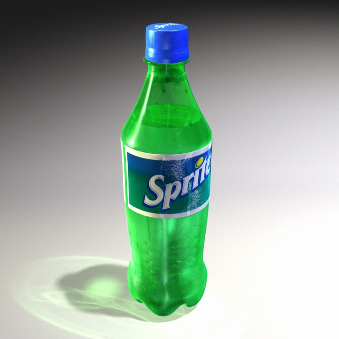 3d Model Sprite Plastic Bottle