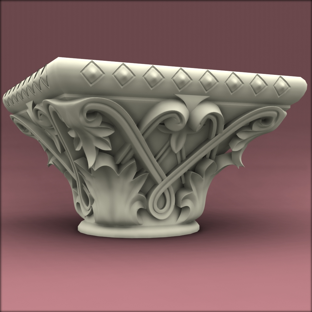 classic corinthian colum 3d model